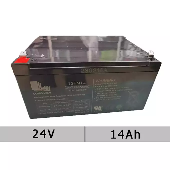 Potężny akumulator 24V 14 Ah 12FM14 AGM VRLA do autka na akumulator ...