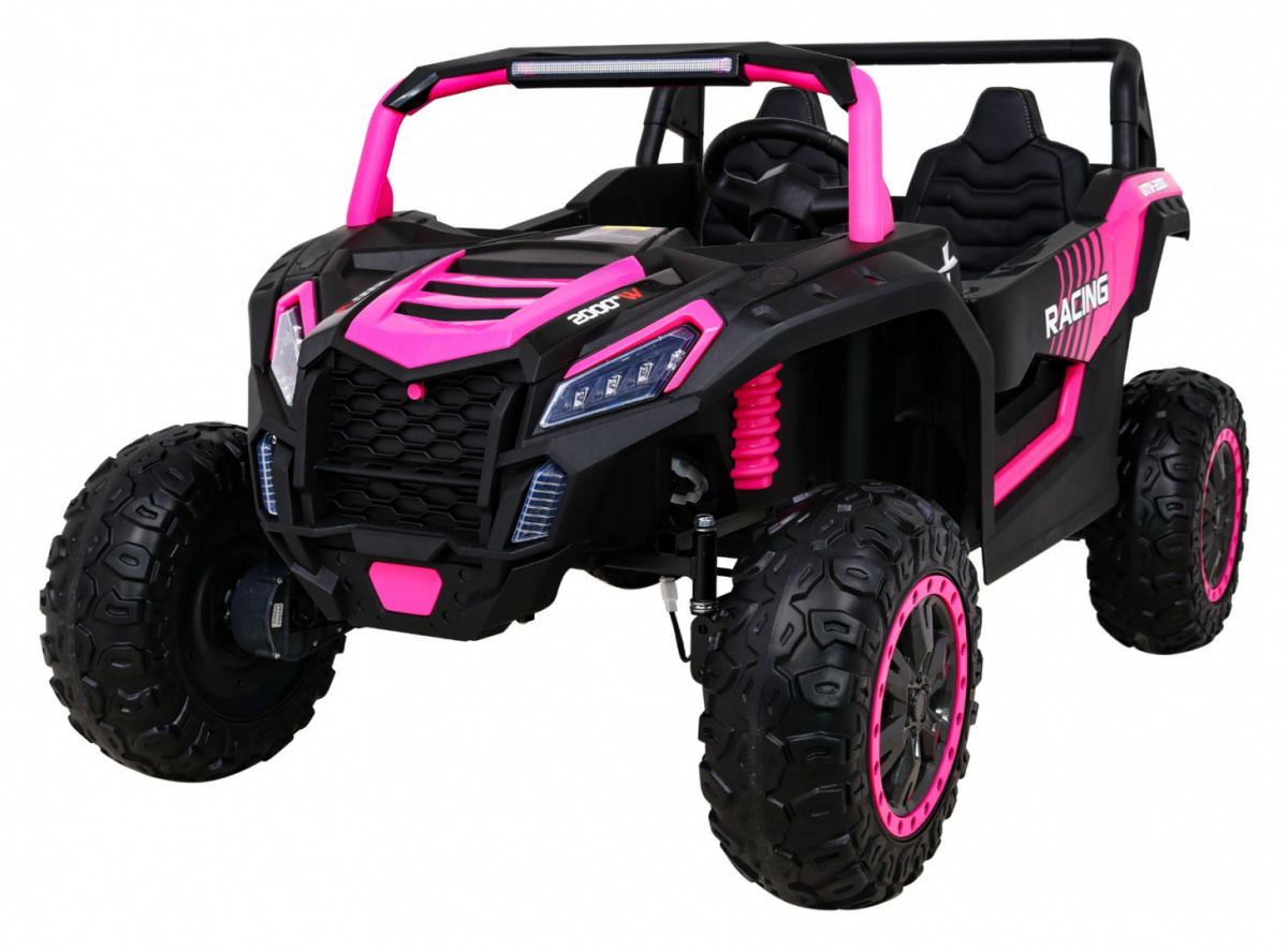 Mega mocny Buggy ATV Racing 4x200W Różowy